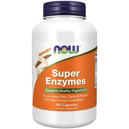NOW Supplements Super Enzymes Formulated with Bromelain Ox Bile and Pa ...