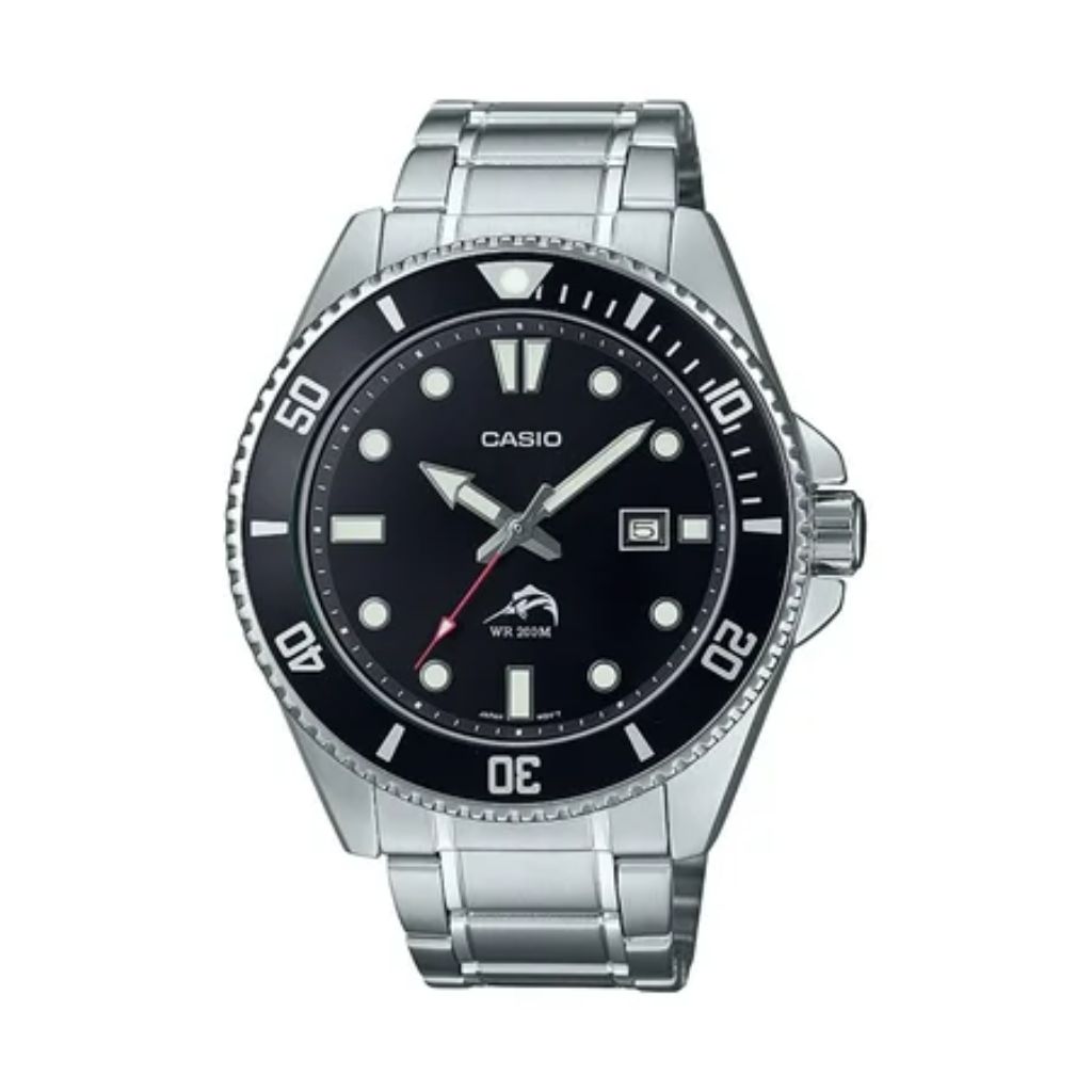 Casio Men's Dive-Style Stainless Steel 46mm Sport Watch (MDV106 ...