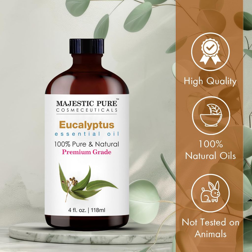 Majestic Pure Essential Oil with Glass Dropper, 100% Pure and Natural ...