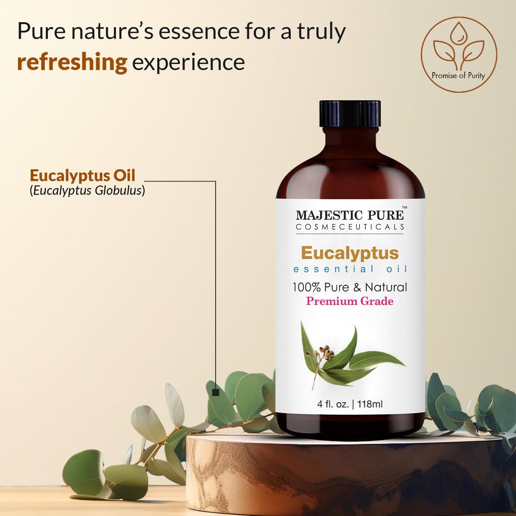 Majestic Pure Essential Oil with Glass Dropper, 100% Pure and Natural ...