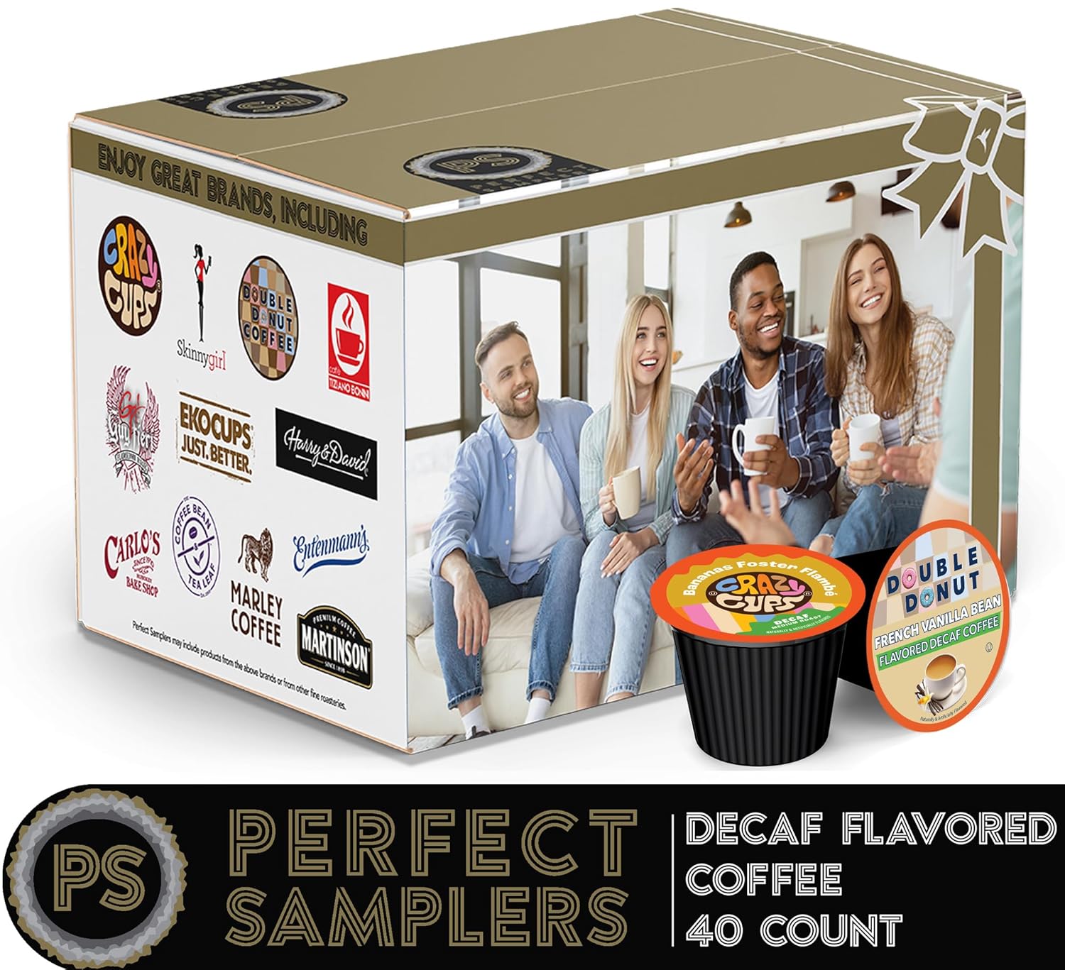 Crazy Cups Flavored Decaf Coffee Keurig K-Cup Pods, Variety Pack - 40 ...