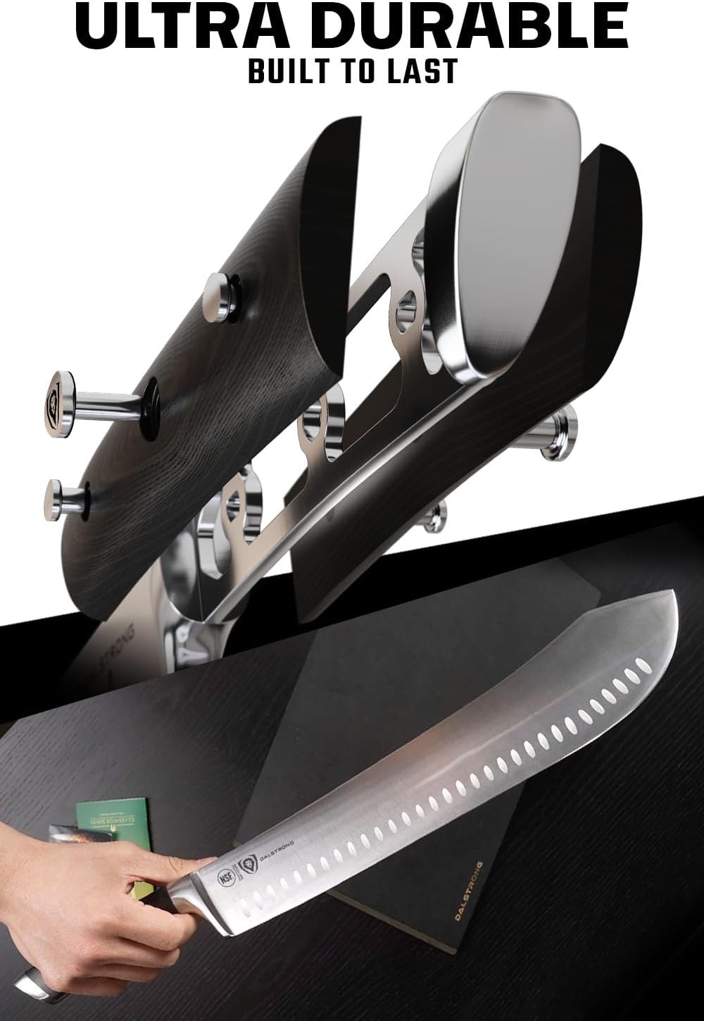 Dalstrong Gladiator Series Bull Nose Butcher Knife, 14" High Carbon Pr ...