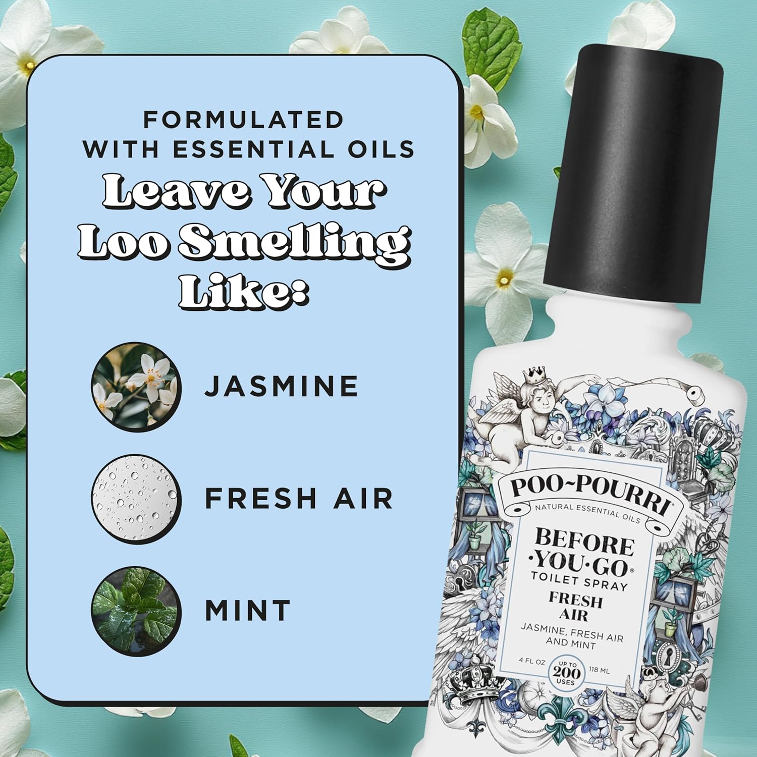 Poo-Pourri Before-You-Go Toilet Spray - Fresh Air, 4 fl. oz. – Blitzstock