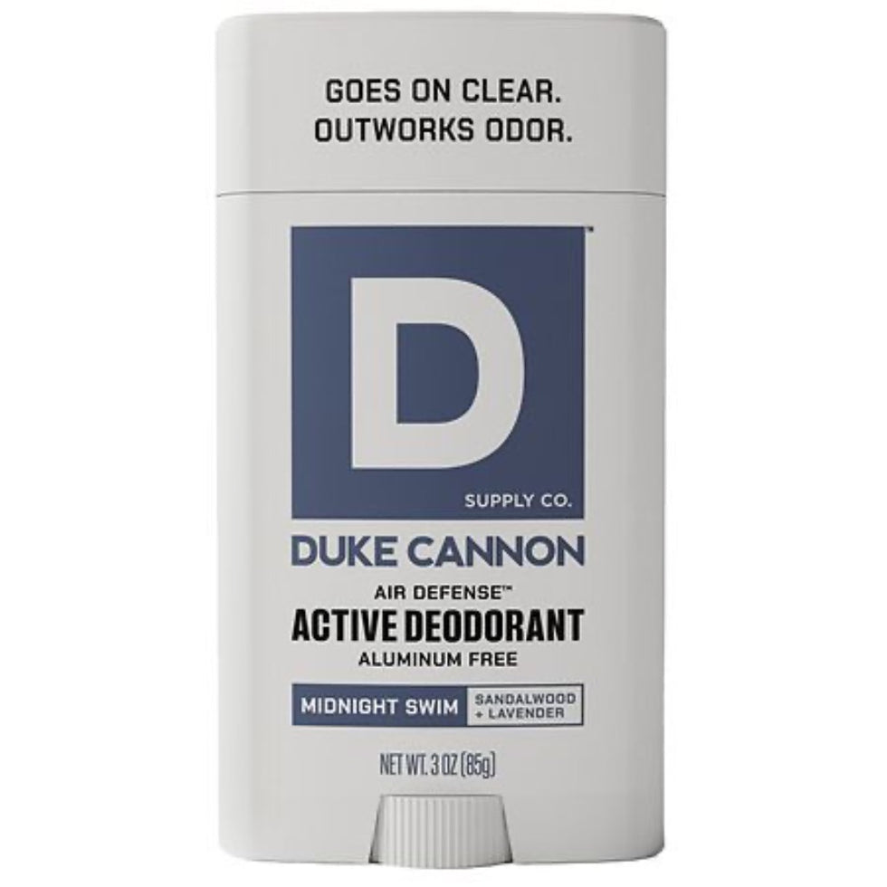 Duke Cannon Men's Aluminum-Free Deodorant - Midnight Swim (Sandalwood ...