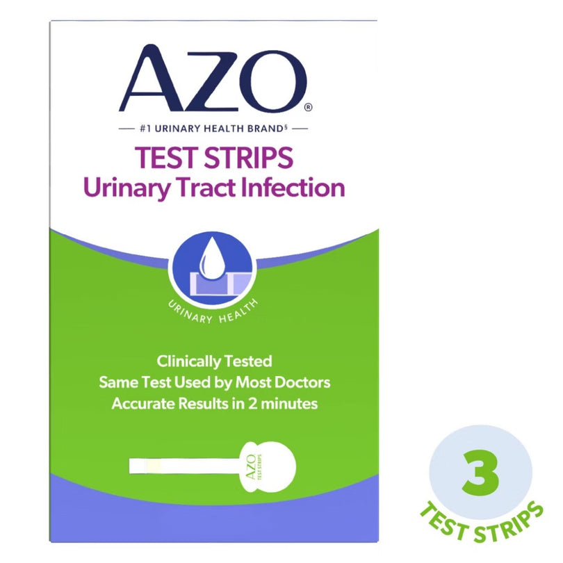 AZO Urinary Tract Infection (UTI) Test Strips, 3 Test Strips – Blitzstock