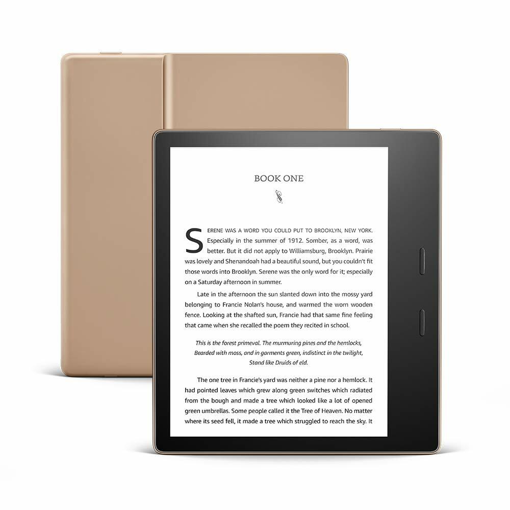 Amazon Kindle Oasis E-Reader (2019), 7" Display, 32GB - Champagne Gold ...