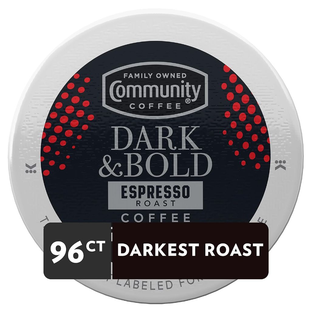 Community Coffee Dark & Bold Espresso Roast Coffee Pods - 96 Count ...